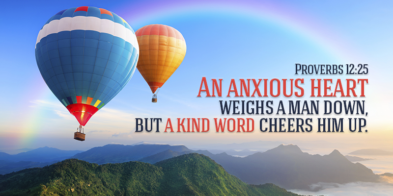 Proverbs 12:25 eCard - Free Facebook eCards Greeting Cards Online