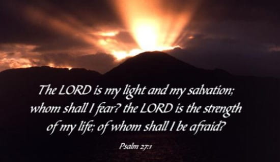Free Psalm 27:1 eCard - eMail Free Personalized Scripture eCards Online
