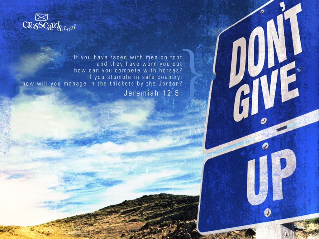 Jeremiah 12:5 - Bible Verses and Scripture Wallpaper for Phone or Computer