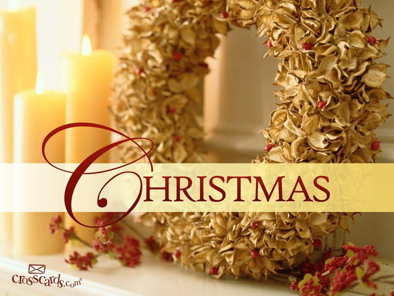 Christmas Wreath Desktop Wallpaper - Free Seasons Computer and Mobile ...