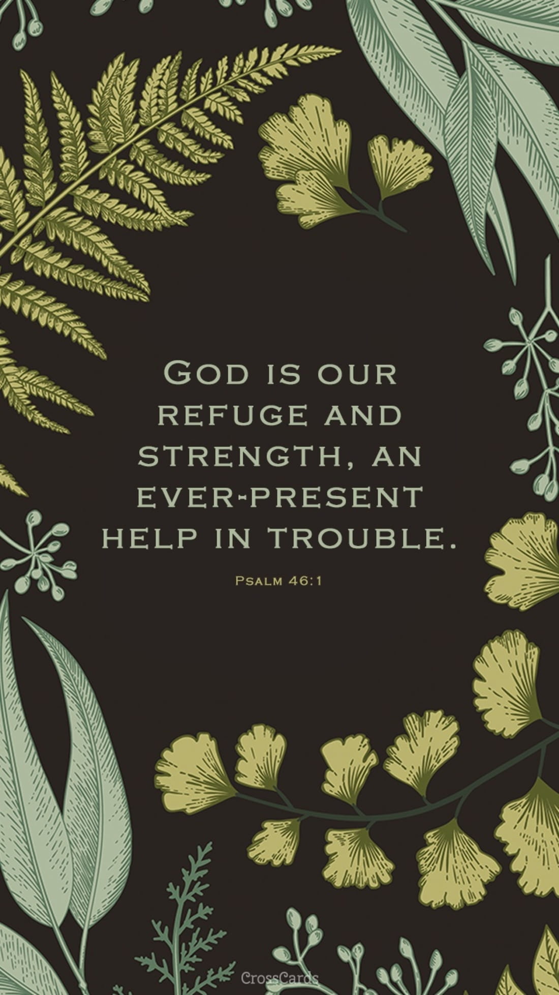 Psalm 46:1 - Phone Wallpaper and Mobile Background