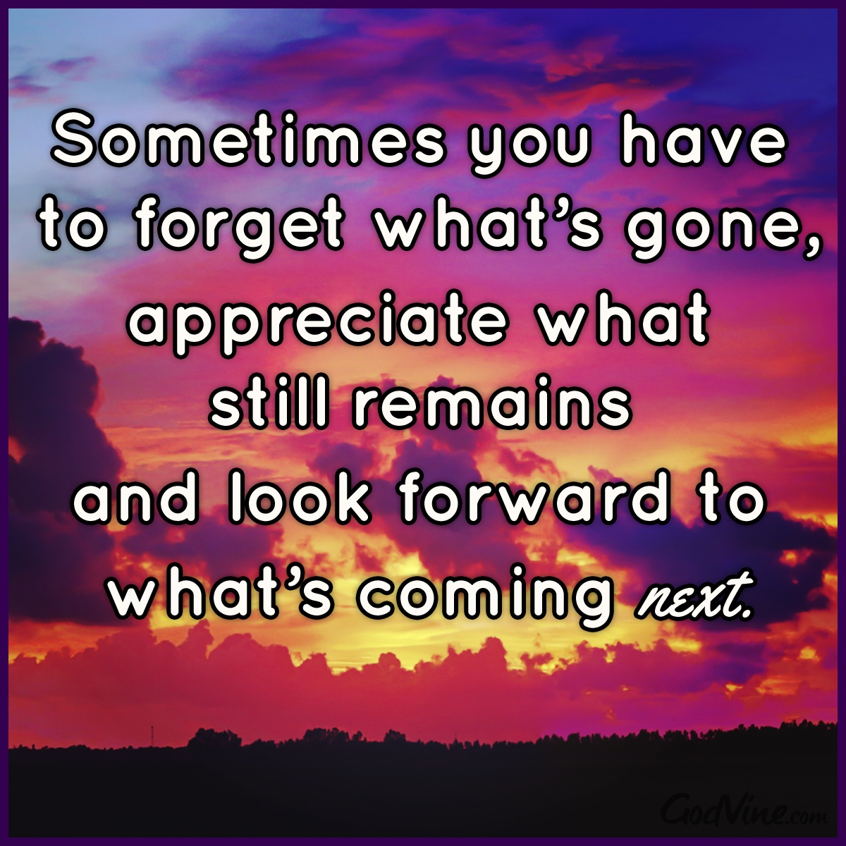 Positivity Post: “Sometimes You Have to Forget Whats Gone, Appreciate ...