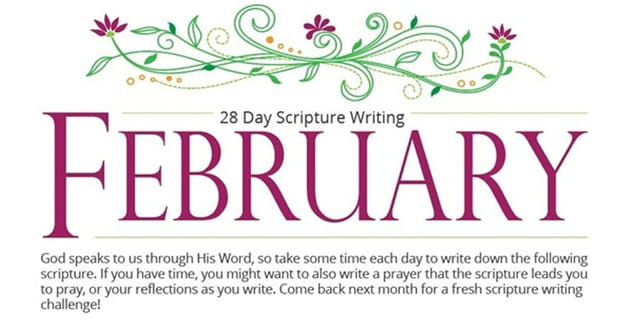 February Scripture Writing Plan - Inside iBelieve