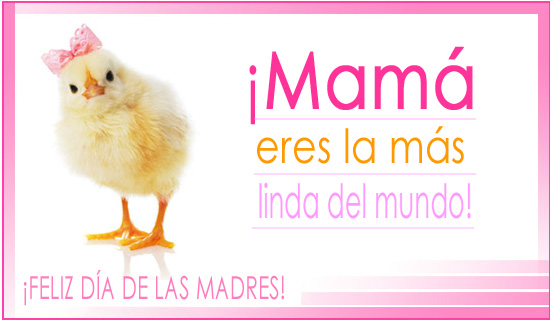 ¡Mamá eres la más linda del mundo! Tarjetas