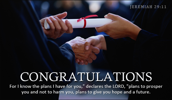 Congratulations Graduation Celebrations & Events eCard - Free Christian ...